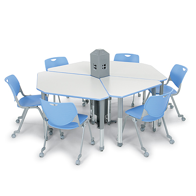 Two-Student Diamond Desk | Interchange Classrooms Desks | Smith System