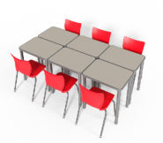 Elemental Crescent Table | Collaborative Classroom Furniture | Smith System