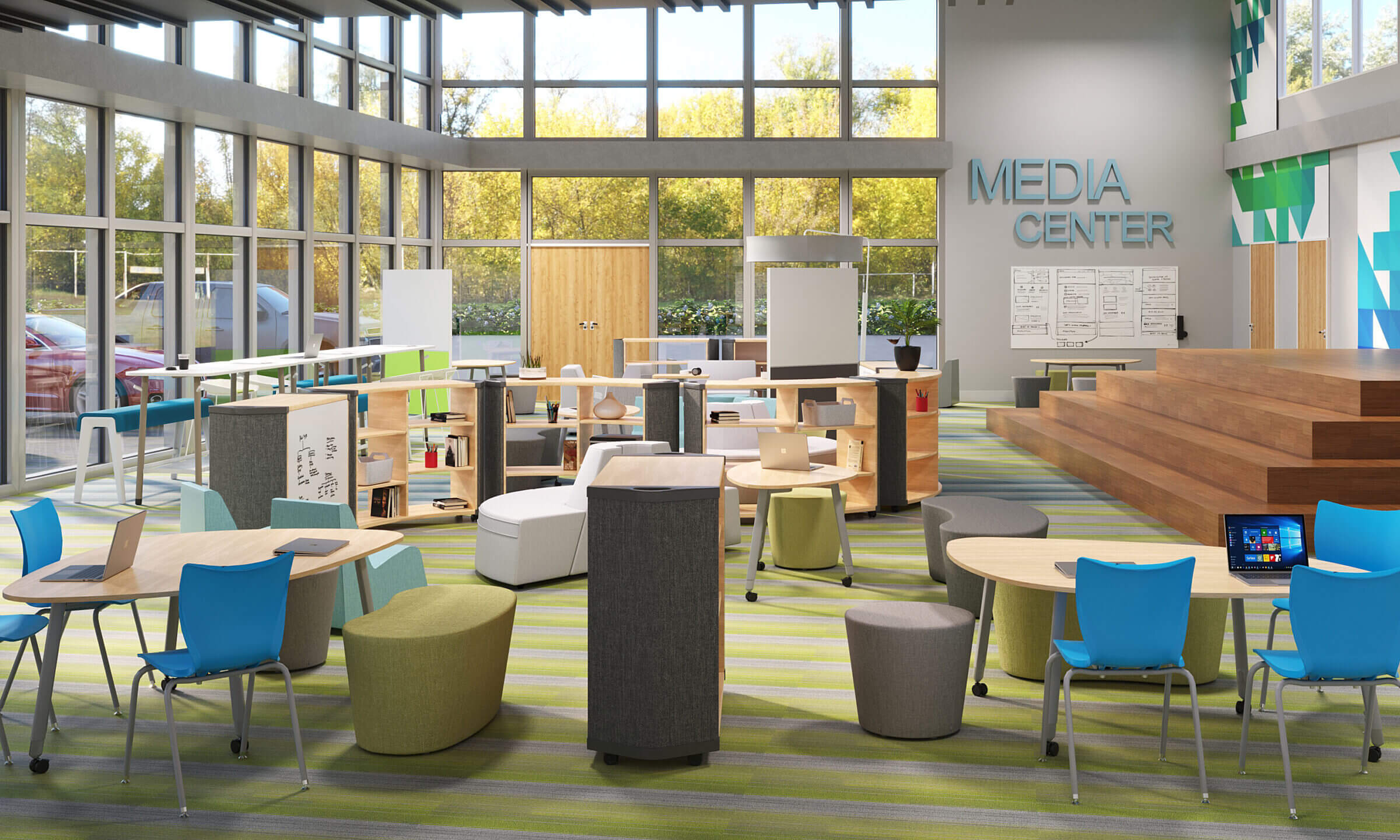 Elementary School Library Seating